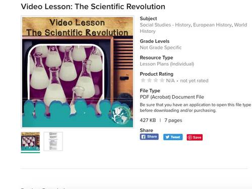 Video Lesson: The Scientific Revolution by Social Studies Studio
