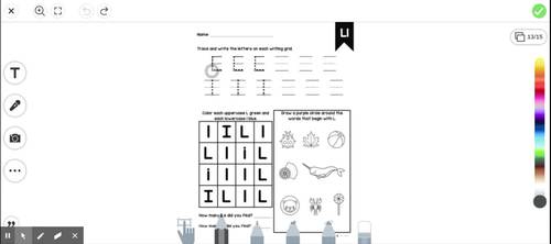 Seesaw Digital Alphabet Worksheets A-Z by KinderCulture | TPT