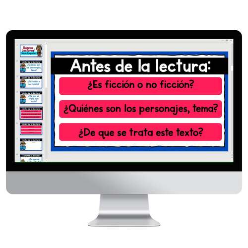 Buenos Lectores - PowerPoint | Anchor Charts by Dual Language Resources