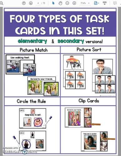Back to School Classroom Rules Task Boxes BUNDLE by Teach Love Autism