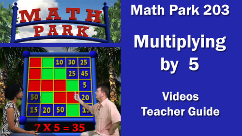 MATH PARK 203: MULTIPLYING BY 5 by Lucky Cat Productions | TpT