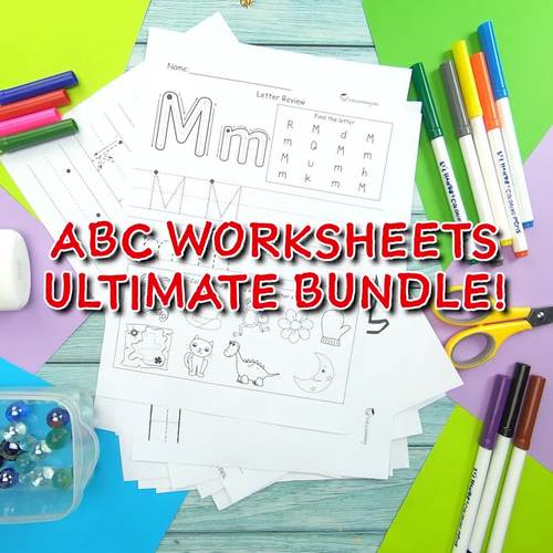 Alphabet Worksheets: Ultimate Bundle by Totschooling | TPT