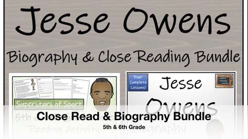 Serena Williams Close Reading & Biography Bundle 5th Grade & 6th Grade