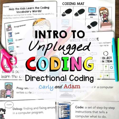 Intro to Unplugged Coding: Directional Coding | TPT Intro to Unplugged Coding: Directional Coding | TPT