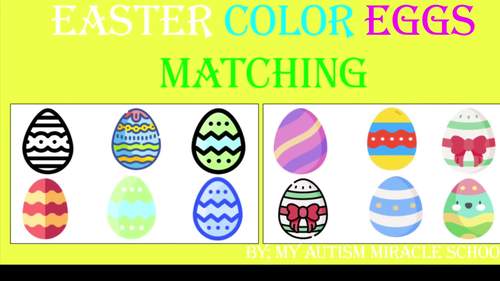 Easter Egg Matching preschool, toddler activity, Number 1 to 20 Matching