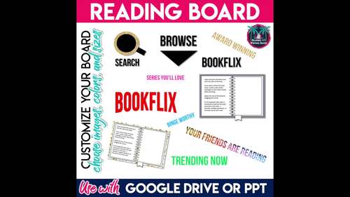 Bookflix Reading Bulletin Board Display Kit and Student Book Activity