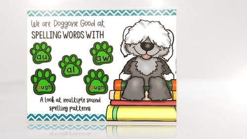 Vowel Patterns {AU, AW, AL, AUGH, OUGH} Spelling Word Work Unit | TpT