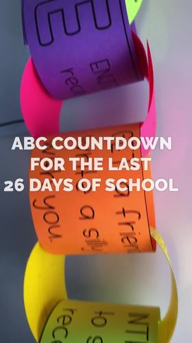 ABC Countdown: Fun Activities for the Last 26 Days of School | TPT
