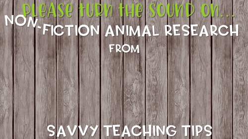 Animal Research and Life Cycle - GRIZZLY BEAR by Savvy Teaching Tips