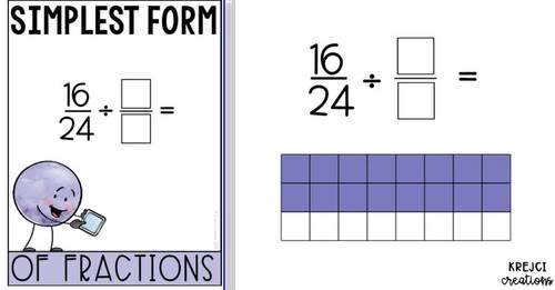 Fraction Concepts Digital Anchor Charts with Video Tutorials | Distance ...