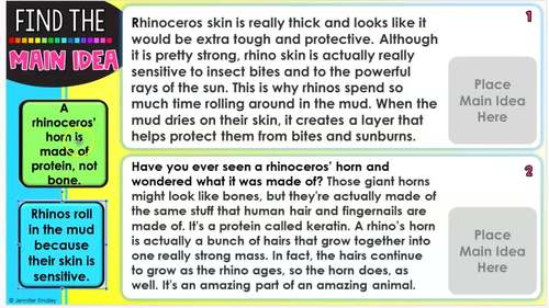 Main Idea Puzzles | with Printable and Digital Main Idea Activity