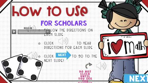 Digital Learning MATH {Interactive Slides} First Grade: Counting On