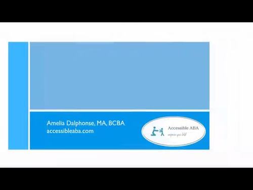 Understanding ABA for Children with Autism Parent Training PowerPoint