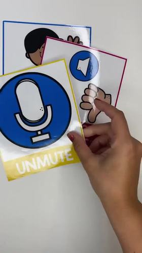 Virtual Meeting Signs for Zoom and Google Meet | Virtual Learning Signs