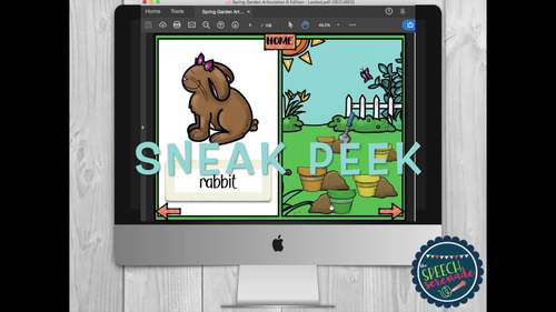 NO PRINT Spring Garden Articulation - R Edition for Distance Learning