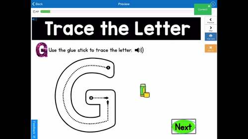 Letter G Alphabet Activities | Digital Task Cards with Boom Learning