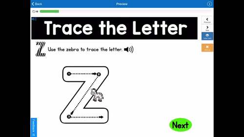 Letter Z Alphabet Activities | Digital Task Cards with Boom Learning