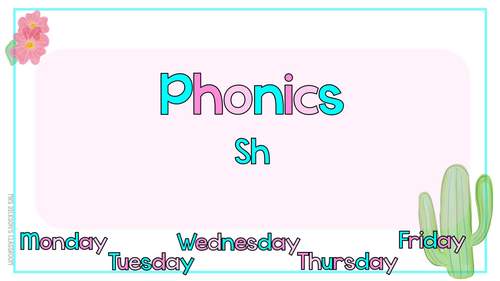 Year One Synthetic Phonics Session Slides - sh | TPT