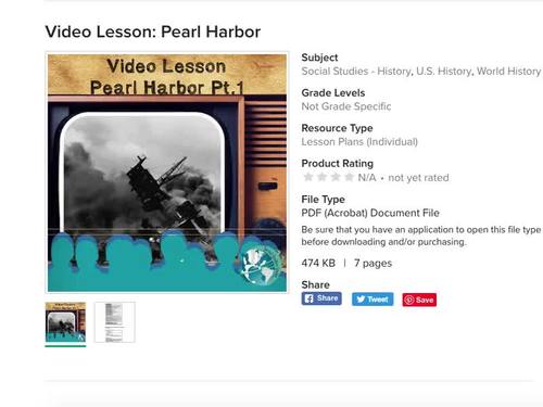 Video Lesson: Pearl Harbor by Social Studies Studio | TpT