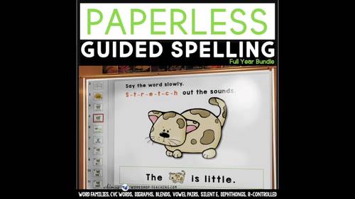 Unit 1: Word Families PAPERLESS Guided Spelling (from Guided Spelling ...