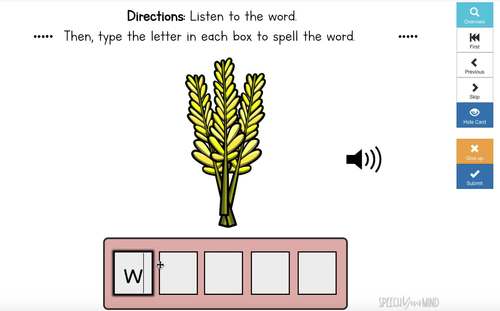 Spelling Long Vowel Words BOOM Cards™ Vowel Teams -ea Audio | Spelling ...