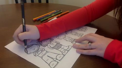 French Family Day Colour by Code - Colorie par code Jour de la famille