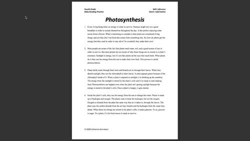 Nonfiction Inferences: Daily Reading Practice | TPT