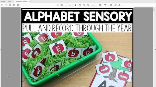 Alphabet Sensory Centers Through the Year by Tara West - Little Minds ...