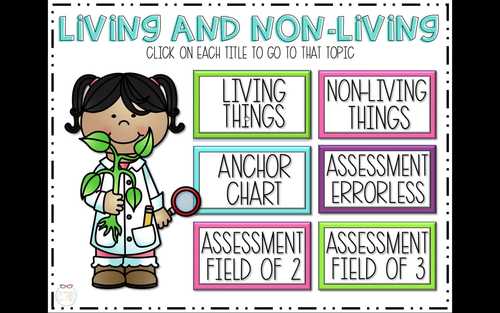 Digital Activities - Living and Non-Living Things (Distance Learning)