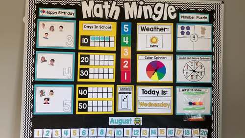 Preschool Math Mingle (Beyond Calendar) by Tara West - Little Minds at Work