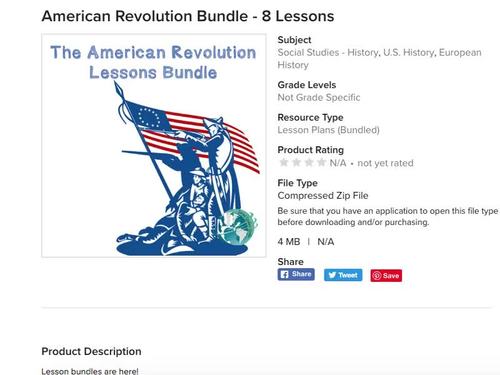 American Revolution Bundle - 8 Lessons by Social Studies Studio | TPT