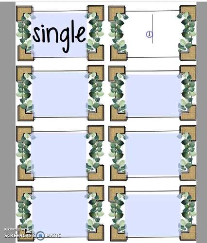 Eucalyptus EDITABLE Labels - Farmhouse Decor by EduTivity | TPT