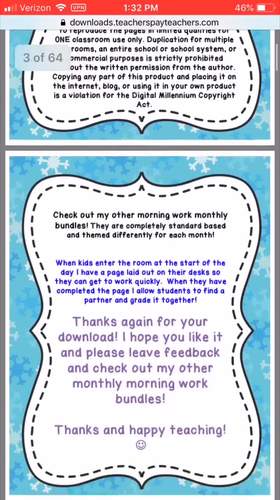 Second Grade January Differentiated Morning Work Math and Literacy