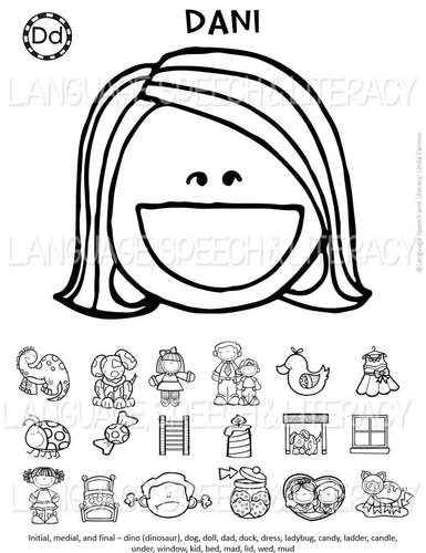 No Prep Articulation of the D Sound by Language Speech and Literacy