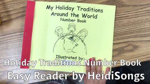 Holiday Traditions Around the World - Number Book Easy Reader - Heidi Songs