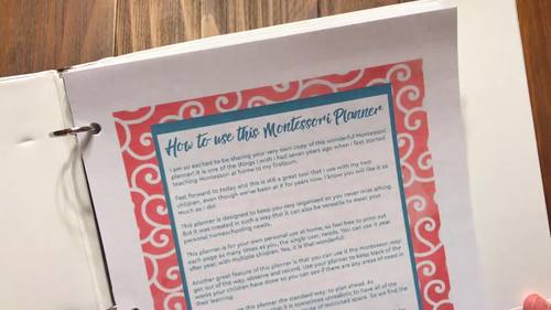 Montessori at Home Printable Starter Bundle (Planner + eBook) | TPT