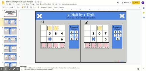 Multi-Digit Multiplication Digital Center by Keep On Growing | TpT