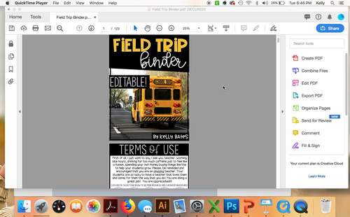 Field Trip Organizational Binder and Forms Editable | TpT