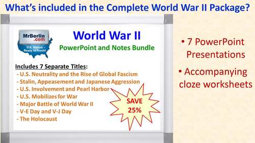 World War II PowerPoint and Notes Bundle by MrBerlin | TpT