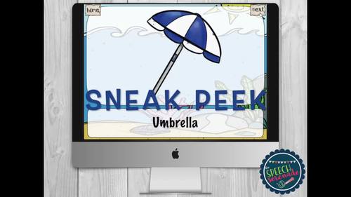 NO PRINT Summer Articulation L Edition by Intrepid Speech Therapy Materials