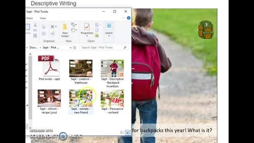 Distance Learning October Writing - Plot Twists! Writing Prompts by ...