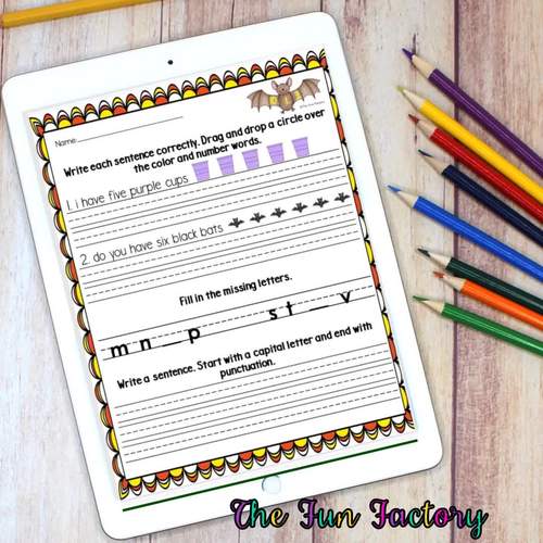 Digital First Grade Morning Work for Google Slides ™ AND Printable