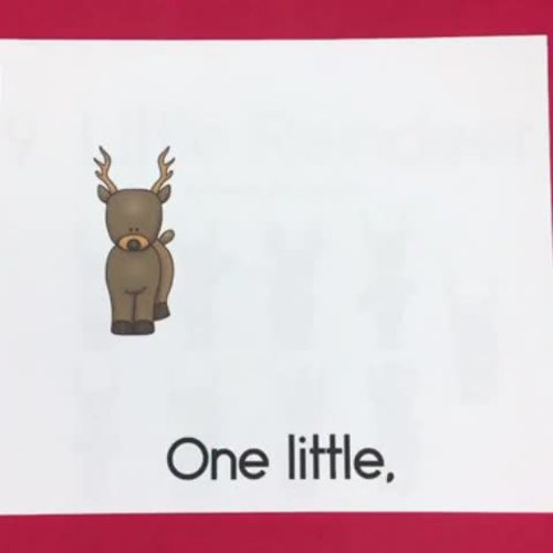 Christmas Counting Nine Little Reindeer by Paula's Primary Classroom