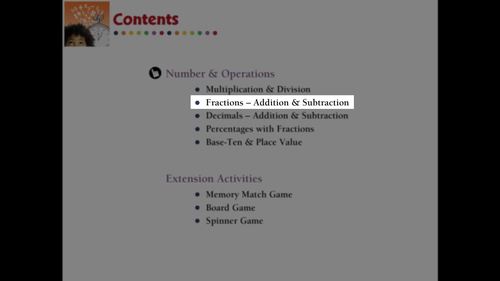 Number & Operations: Fractions Add & Subtract - Pre-Assess/Teach ...