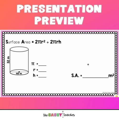 Surface Area and Volume Notes by The Sassy Math Teacher | TPT