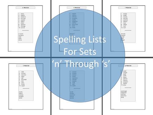Modified Spelling Activities || 4th Grade Bundle 3 || INCLUDES SETS 'n ...