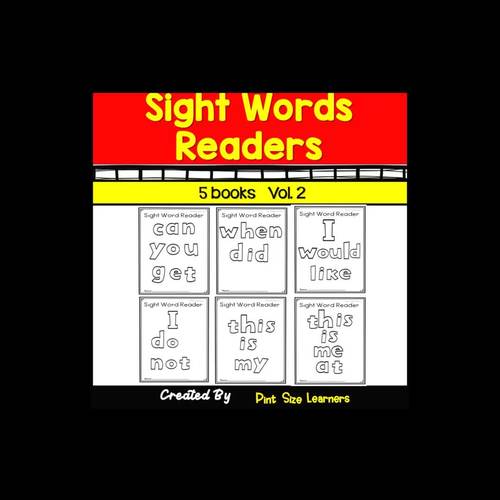 Sight Word Books for Pre-K and Kindergarten | No Prep Emergent Readers ...