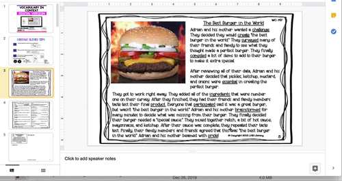 Digital Fiction Context Clues Reading Passages and Activities with ...