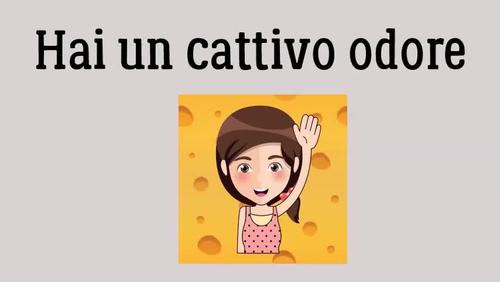 Tu hai un cattivo odore Italian short story Comprehensible Input story ...