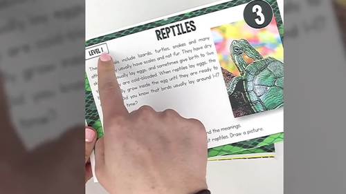 Reading Comprehension Task Cards | Leveled Nonfiction Bundle | TPT